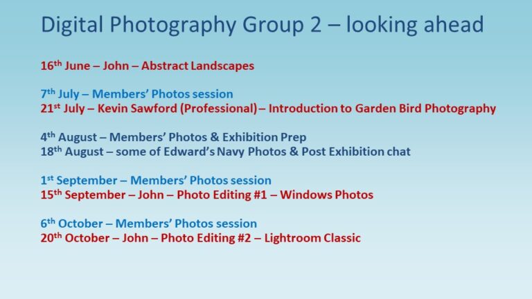 Group Meeting 2nd June 2026 - Beccles